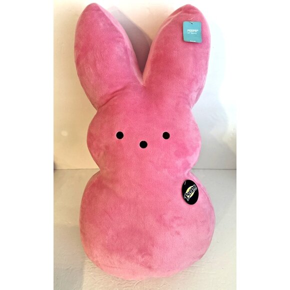 Peeps | Toys | Peeps Pink Easter Bunny Large Plush 24 New With Tag Very ...